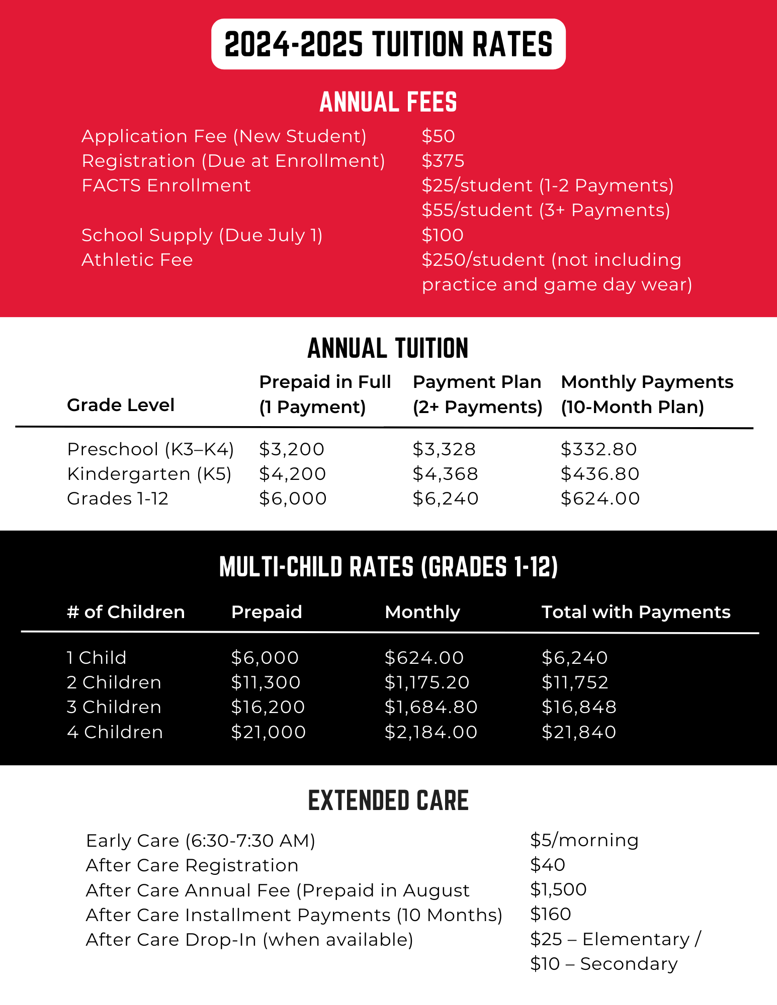 Tuition & Fees - Columbus Christian Academy